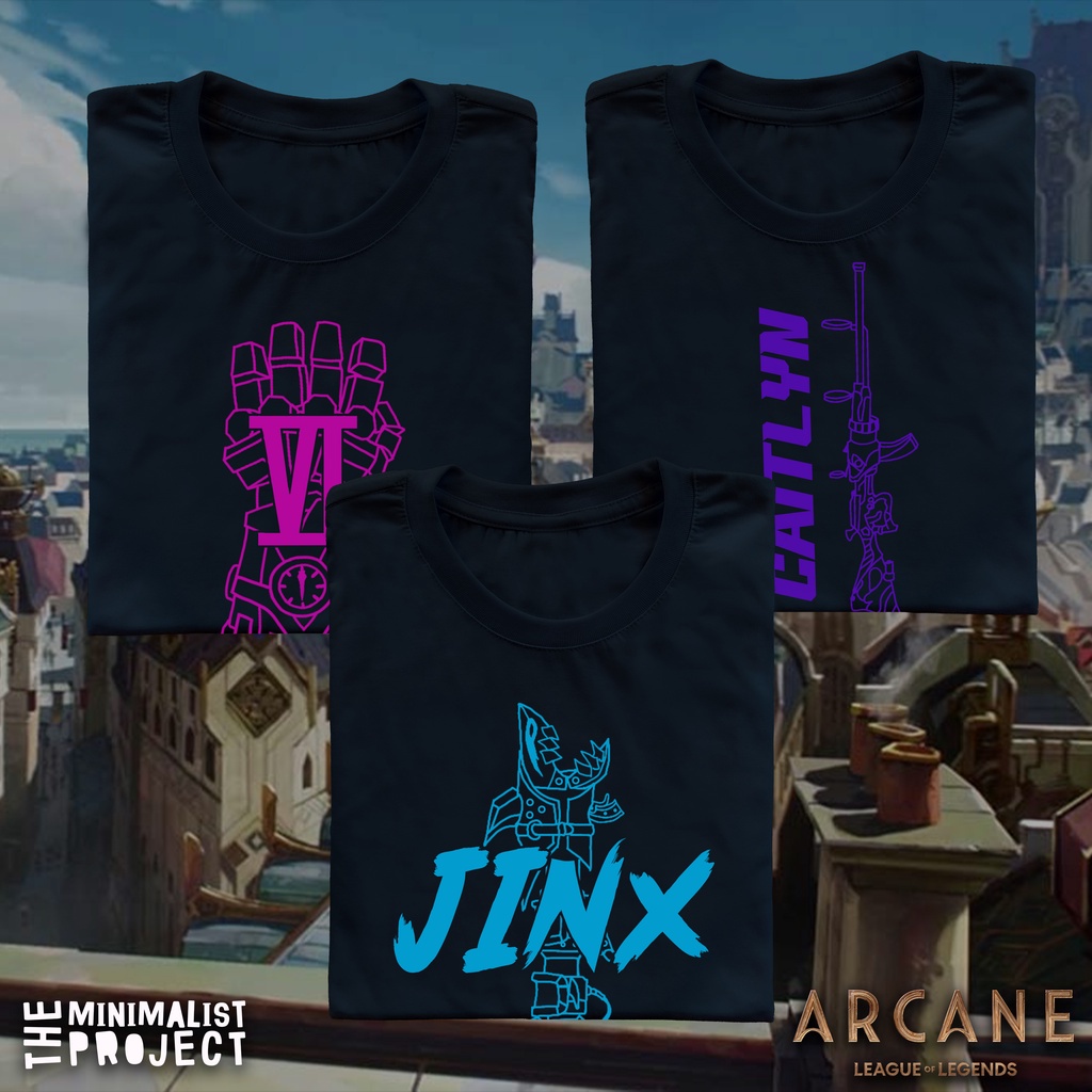 ARCANE: LEAGUE OF LEGENDS | The Minimalist Project | Fandom T-Shirt_02 ...