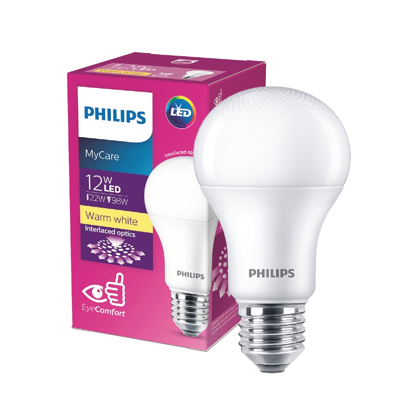 หลอดไฟ LED 12 วัตต์ Warm White PHILIPS รุ่น LEDBULB 12W E27 | Shopee ...