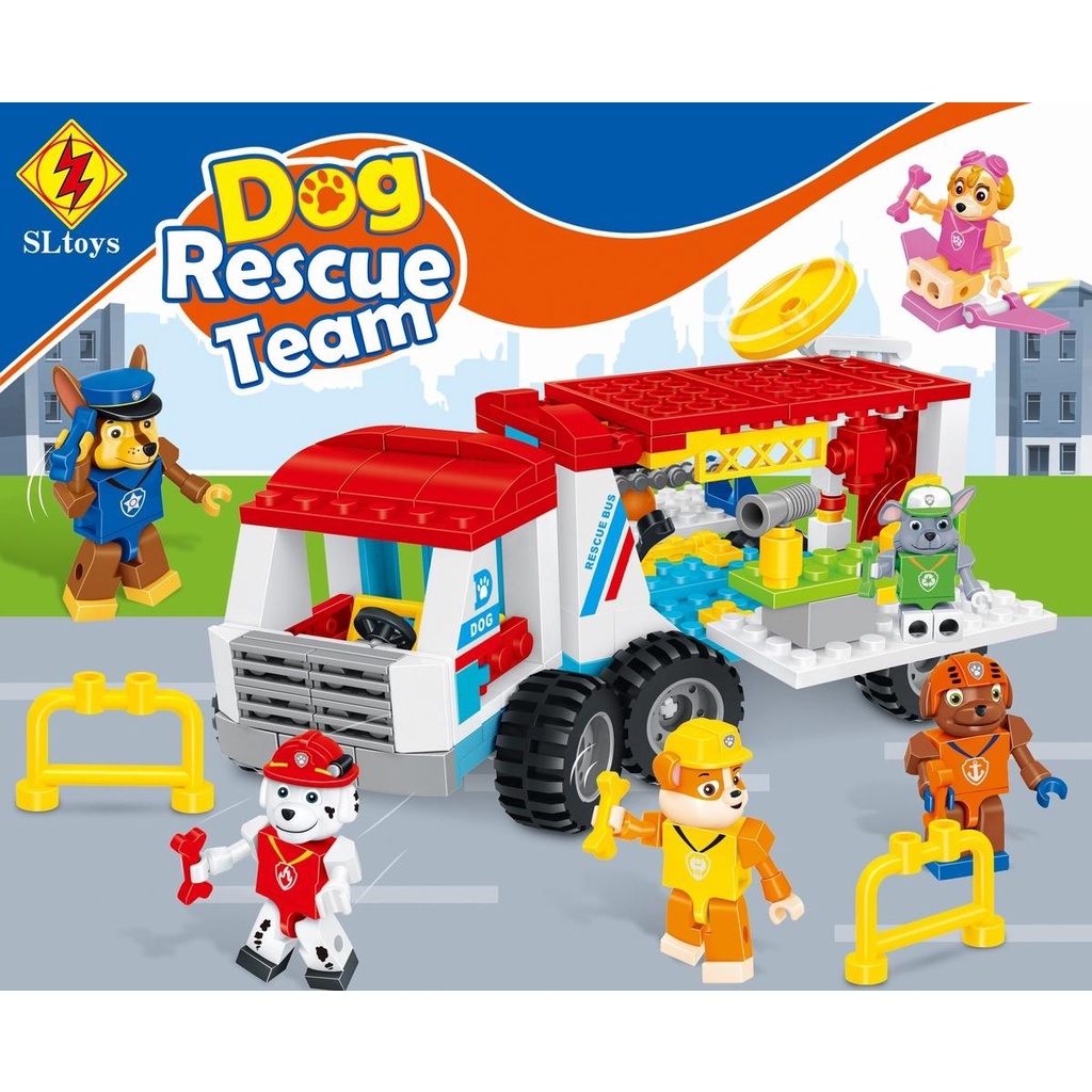 ของเล่นเสริมทักษะ เสริมพัฒนาการ ตัวต่อLego Dog Rescue Team รถ-น้องหมา ...