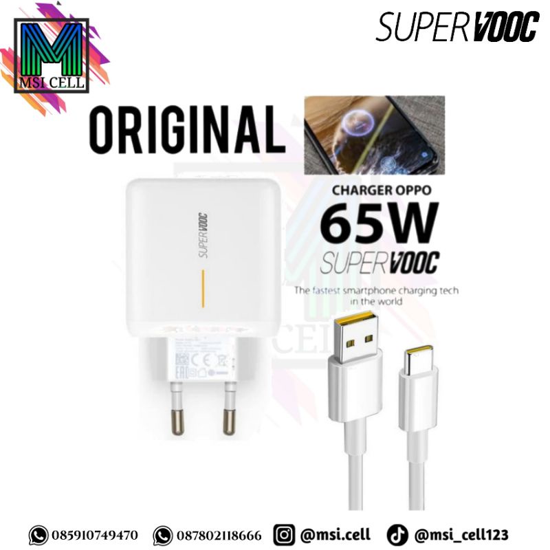 Oppo 65w super Vooc Type c & เครื่องชาร์จ Android Oppo Super Vooc 65w ...