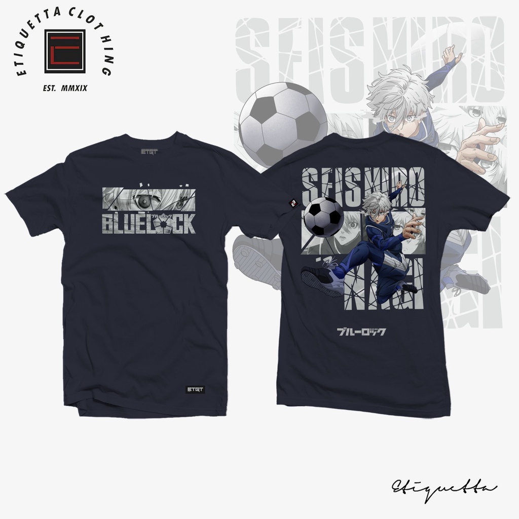 NS1 Anime Blue Lock Tshirt แขนสั้นลําลองหลวม Tee Unisex แฟชั่น Seishiro ...