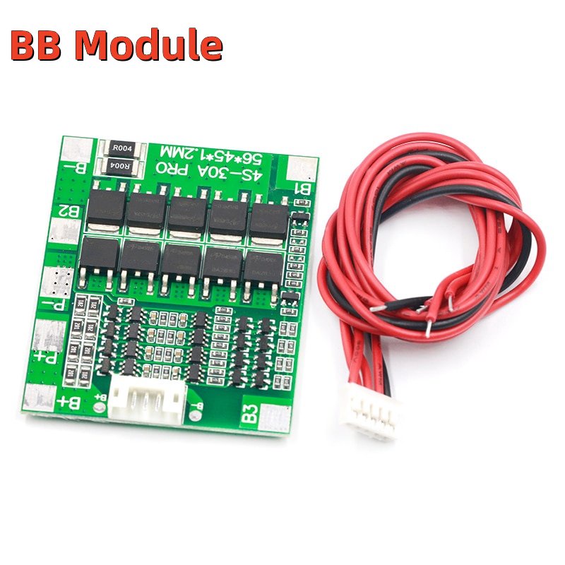 บอร์ดแบตเตอรี่ลิเธียม 4S 30A 14.8V Li-ion 18650 BMS PCB | Shopee Thailand