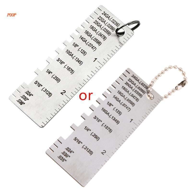 POOP Wire Metal Sheet Thickness Gauge Inspection Metal Measuring Tools StainlessSteel | Shopee ...