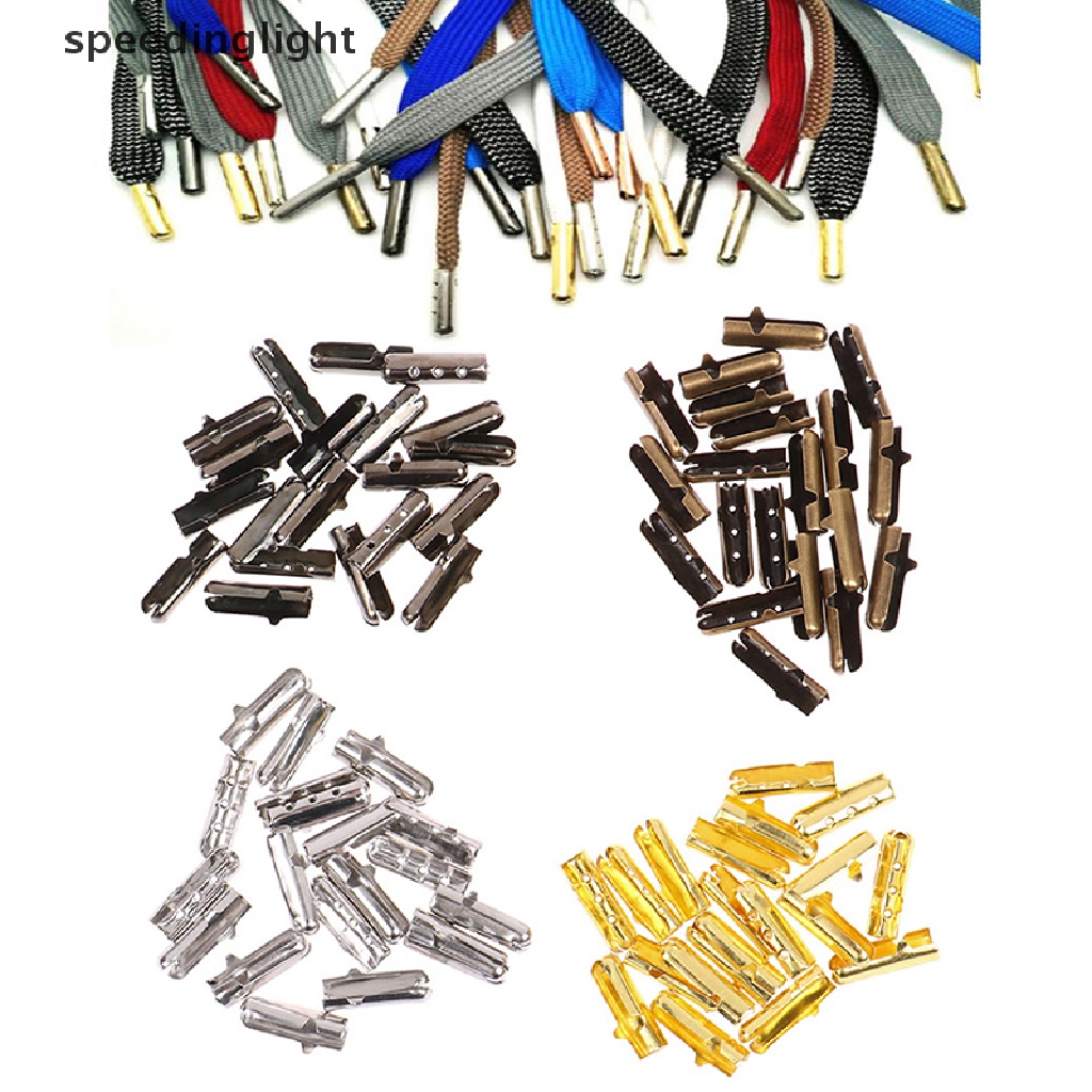 Slth อะไหล่หัวเชือกรองเท้า 4*18 มม. DIY 20 ชิ้น | Shopee Thailand