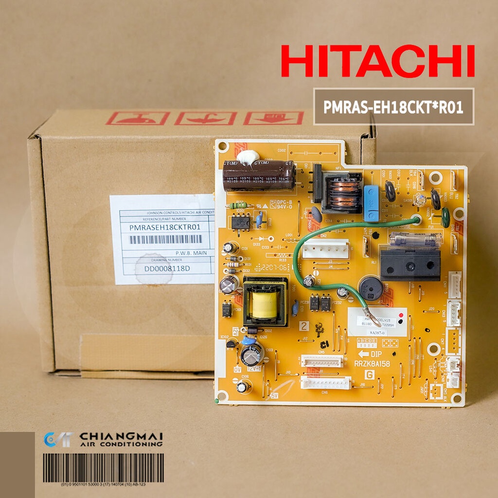 PMRAS-EH18CKT*R01 แผงวงจรแอร์ Hitachi แผงบอร์ดแอร์ฮิตาชิ บอร์ดคอยล์เย็น รุ่น RAS-NH18CLT, RAS ...