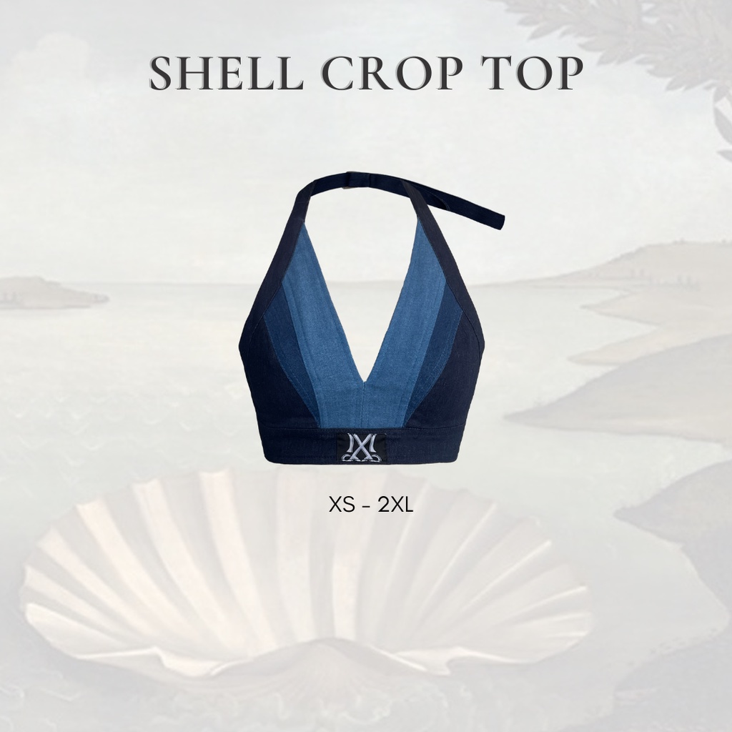 Merge Official - Shell Crop Top (พร้อมส่ง) | Shopee Thailand