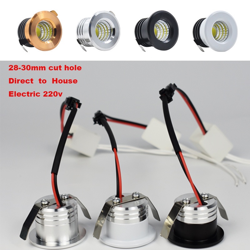 Mini Led Spot Light Downlight COB 3W Led Spot 110V 220V 30 มม.สปอตไลท์ ...