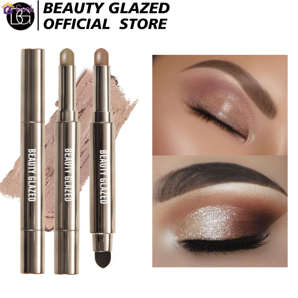 Beauty Glazed Double-Ended Eye Shadow Stick Pearlescent Natural Long ...