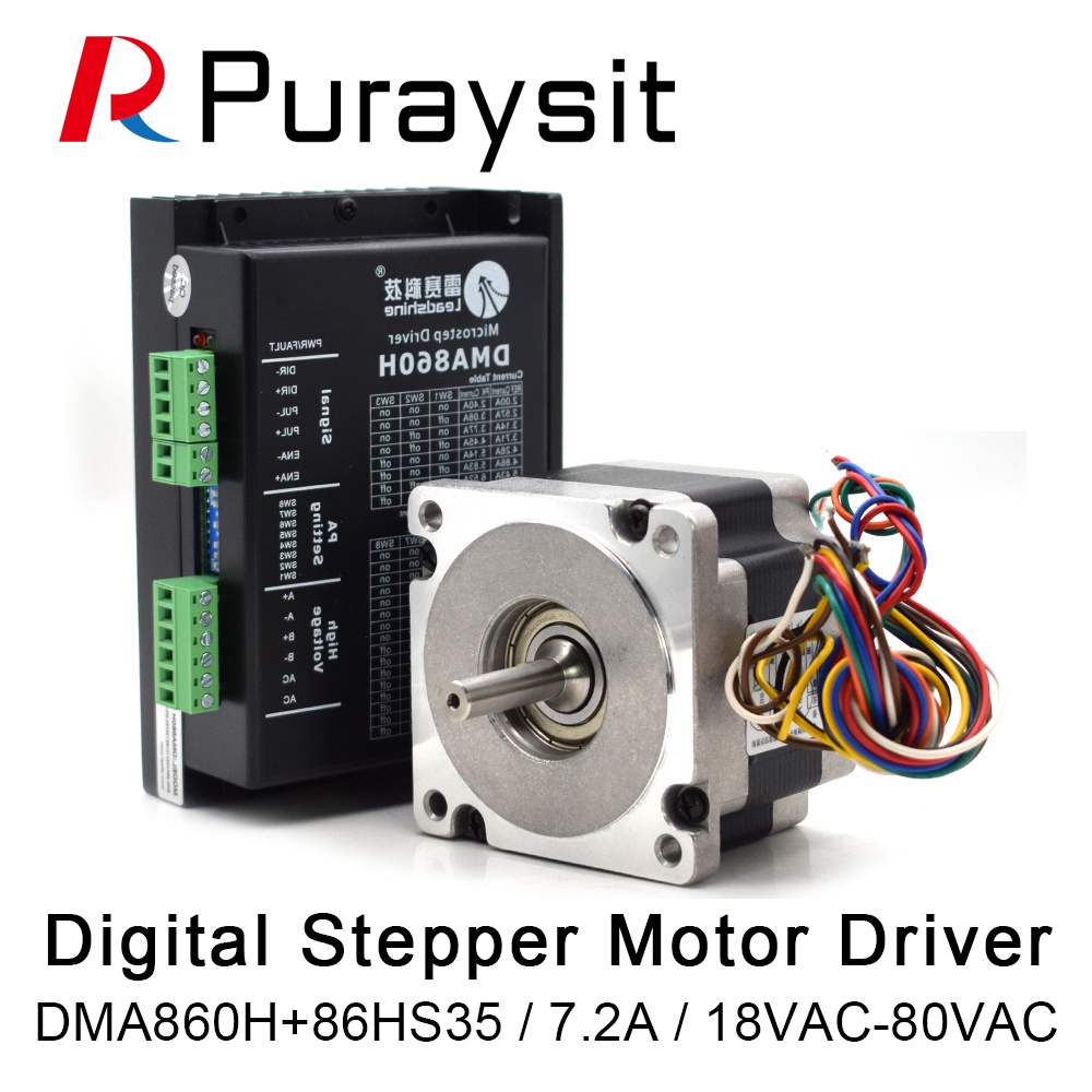 Yth Puraysit Leadshine 2 เฟส Stepper Driver DMA860H 1 ชิ้น + Leadshine 2Phase Stepper Motor ...