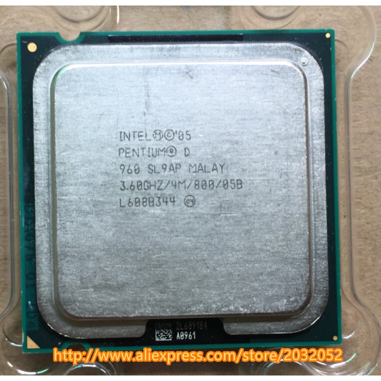 ของแท้ lntel PD 960 ซีพียูตั้งโต๊ะ สําหรับ Pentium D 960 4M Cache 3.60 GHz 800 MHz LGA 775 ...