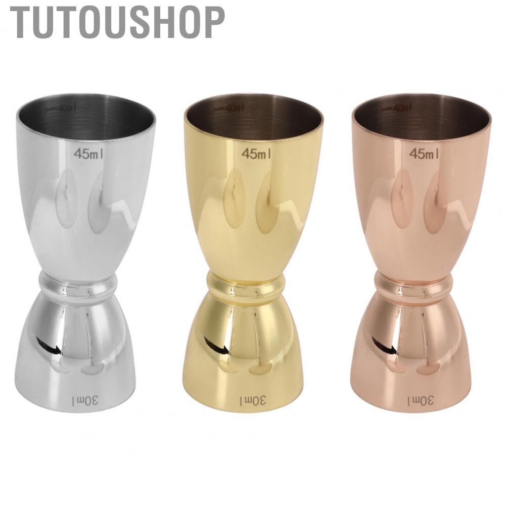 Tutoushop Stainless Steel Double Head Measuring Cup Cocktail Shaker ...