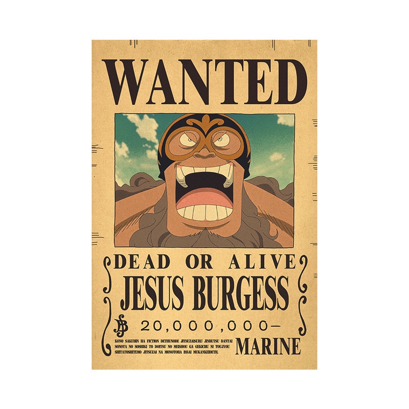 สินค้าใหม่ โปสเตอร์กระดาษคราฟท์ ลายอนิเมะ One Piece Bounty Order 129 ...