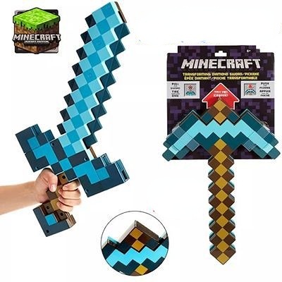 Minecraft Minecraft ของเล ่ นพลาสติกเกมการเปลี ่ ยนรูปเสียงส ่ องสว ่ ...