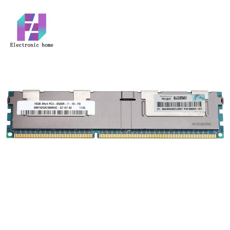 16GB PC3-8500R DDR3 1066Mhz CL7 240Pin ECC REG Memory RAM 1.5V 4RX4 RDIMM RAM for Server ...