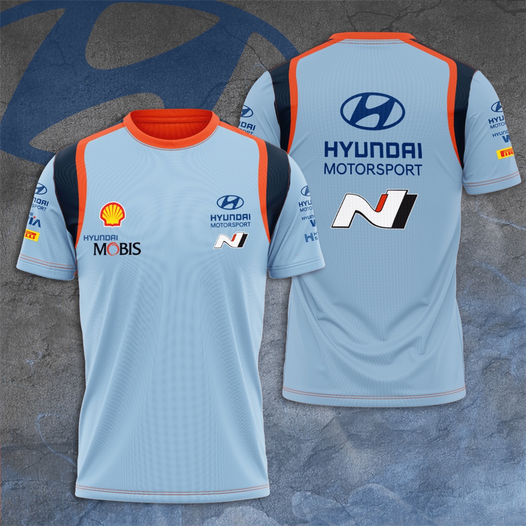 เสื้อยืดแขนสั้น พิมพ์ลาย Hyundai Shell Mobis x WORLD RALLY CHAMPIONSHIP ...