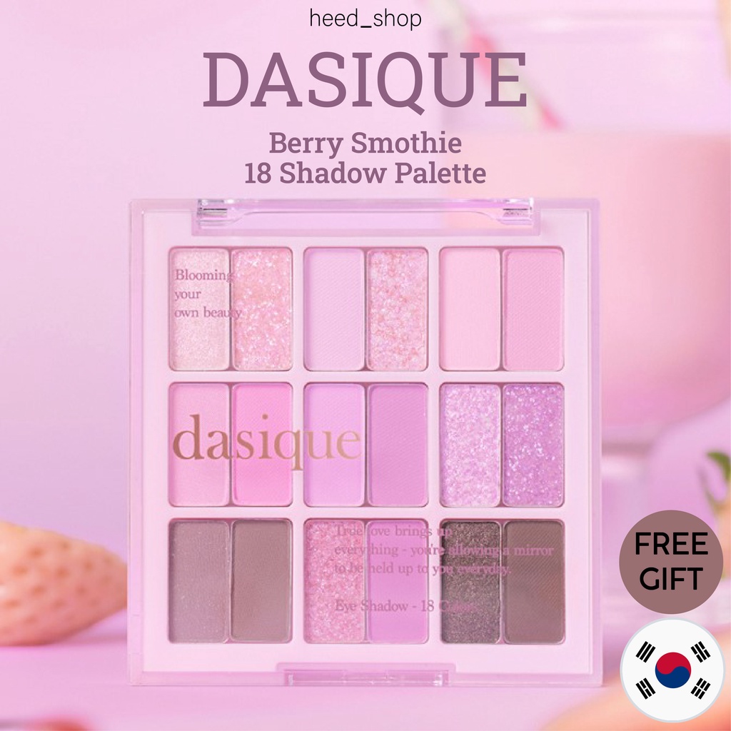[DASIQUE]Berry Smothie 18 Shadow Palette 7g / ของขวัญฟรี | Shopee Thailand