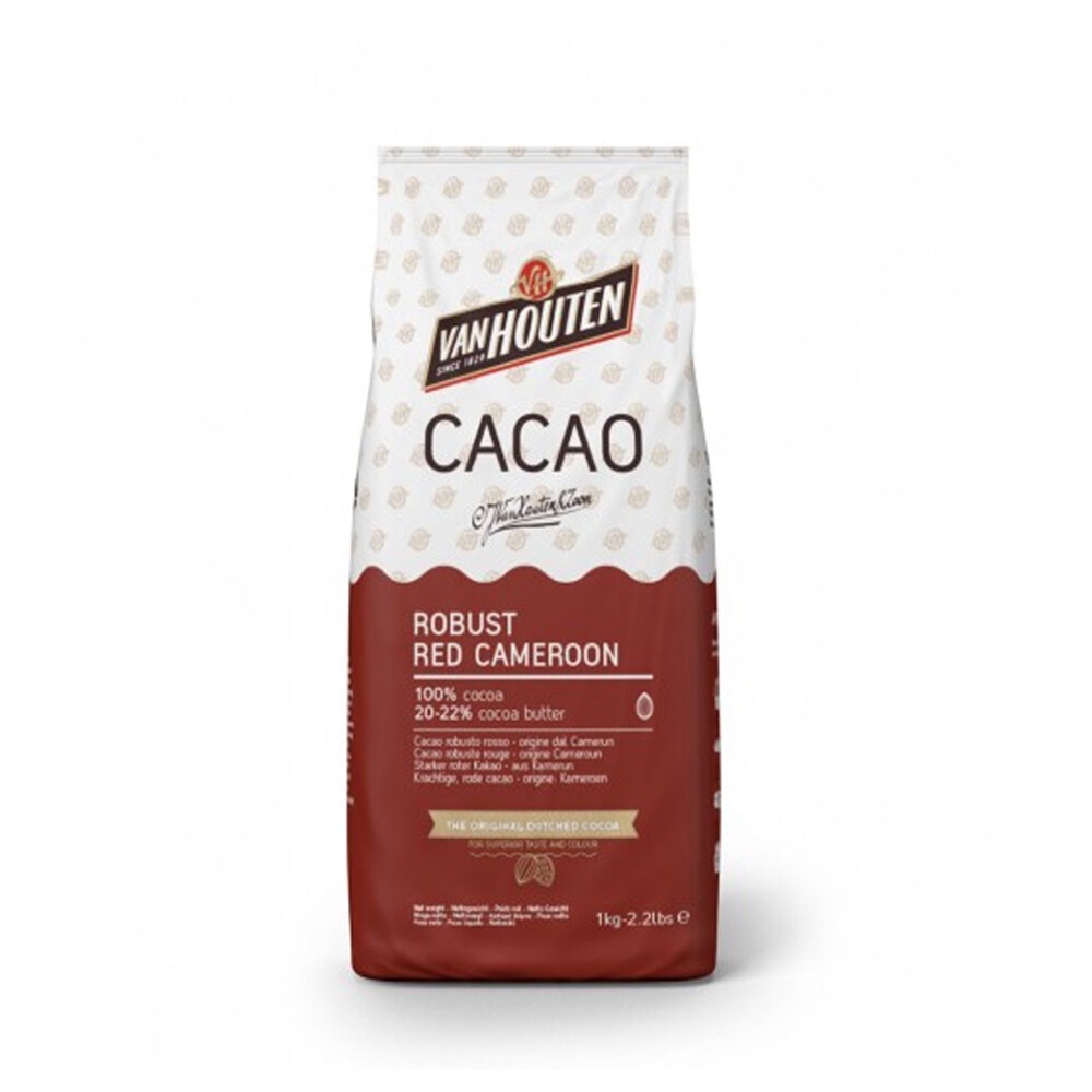 VAN HOUTEN// ROBUST RED CAMEROON (100% COCOA ) ผงโกโก้ Van Houten ขนาด ...