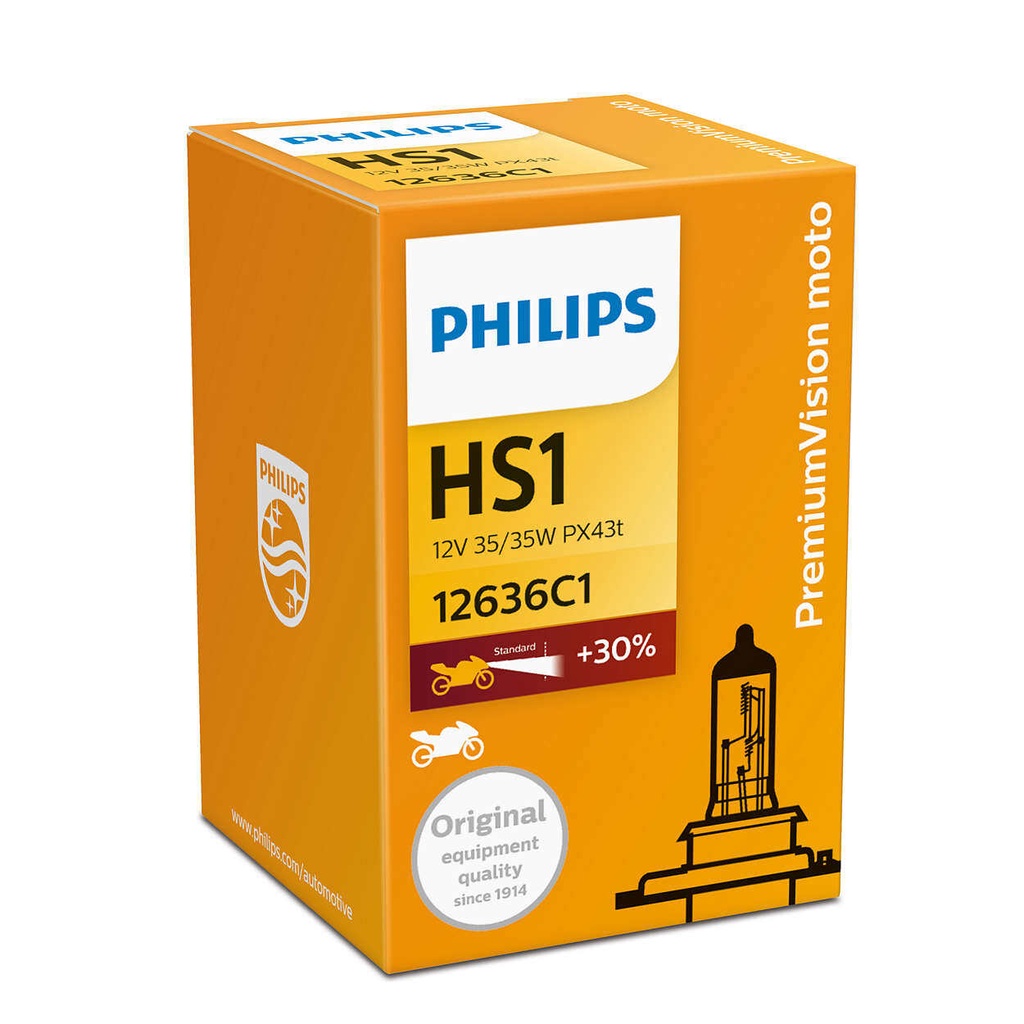 Philips HS1 12636-PR 12V-35/35W-PX43t-38-C1 | Shopee Thailand