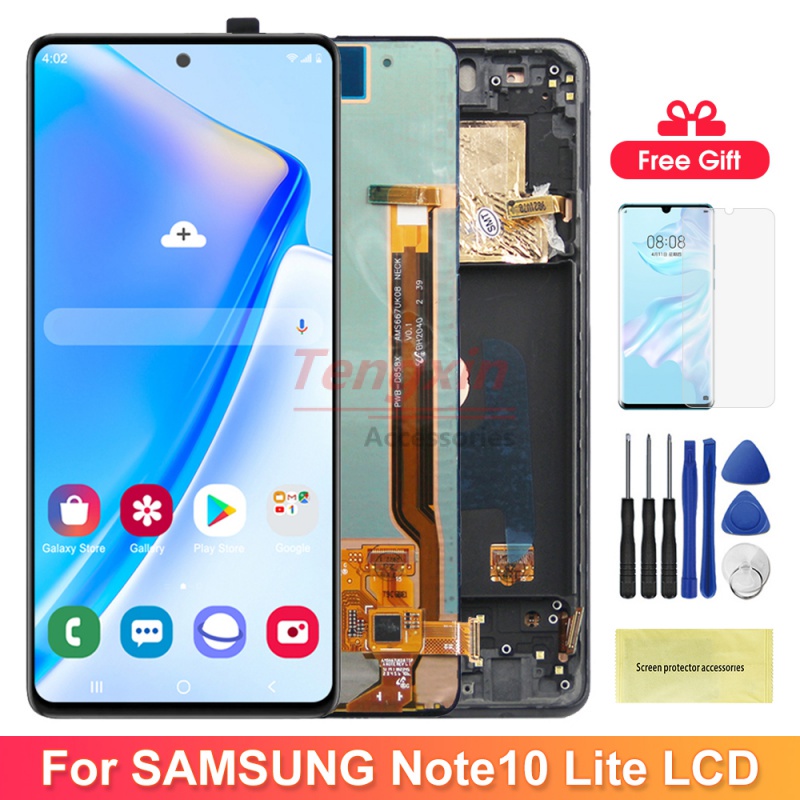 อะไหล่หน้าจอสัมผัสดิจิทัล Lcd 6.7 นิ้ว สําหรับ Samsung Galaxy Note 10 ...