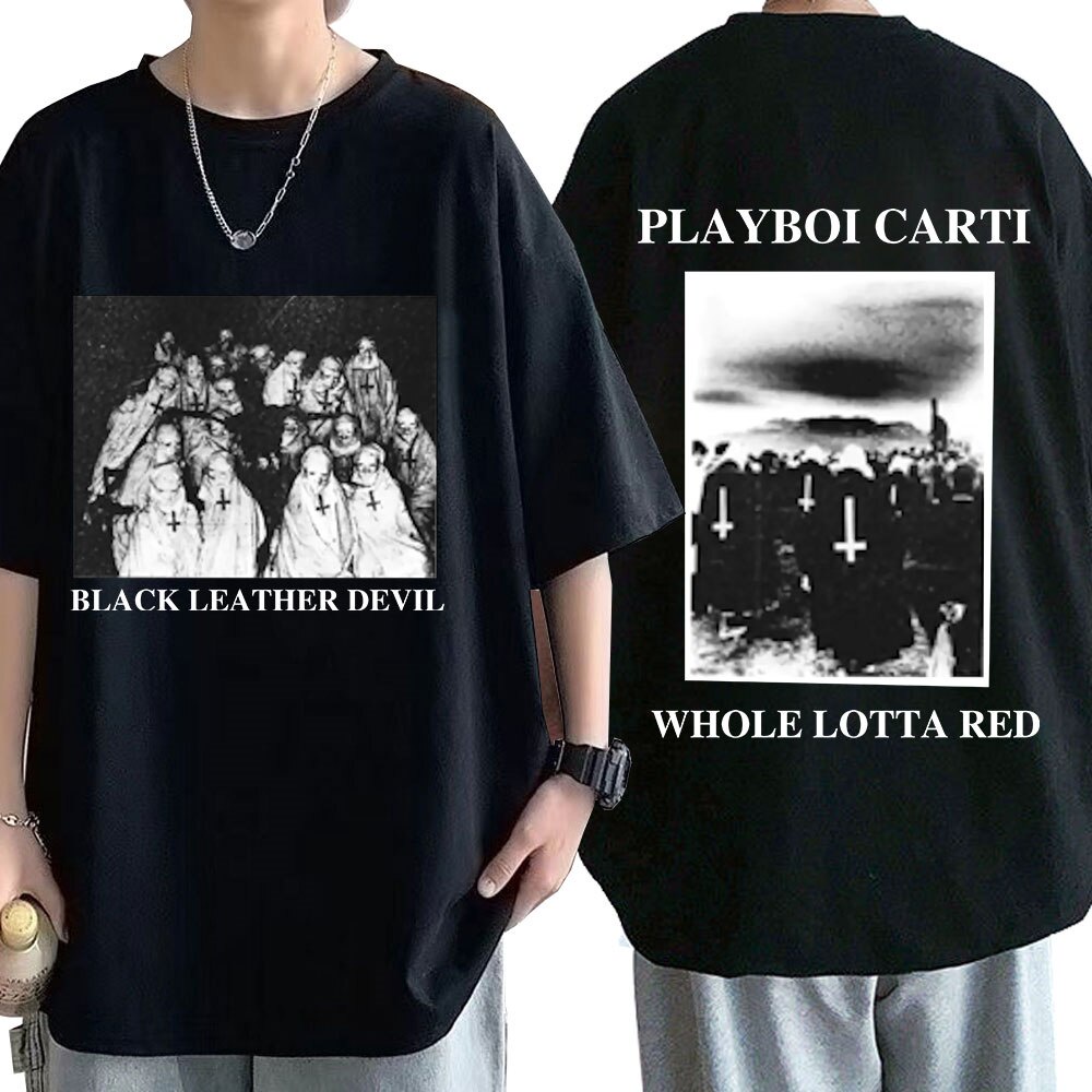 Toz5【พร้อมส่ง】เสื้อยืดแขนสั้น พิมพ์ลายแร็ปเปอร์ Playboi Carti Devil ...