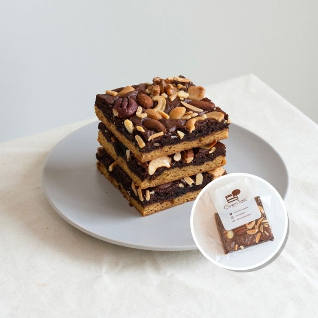 King of Nuts Brookie ขนาดประมาณ 3*3นิ้ว - Oven Talk | Shopee Thailand