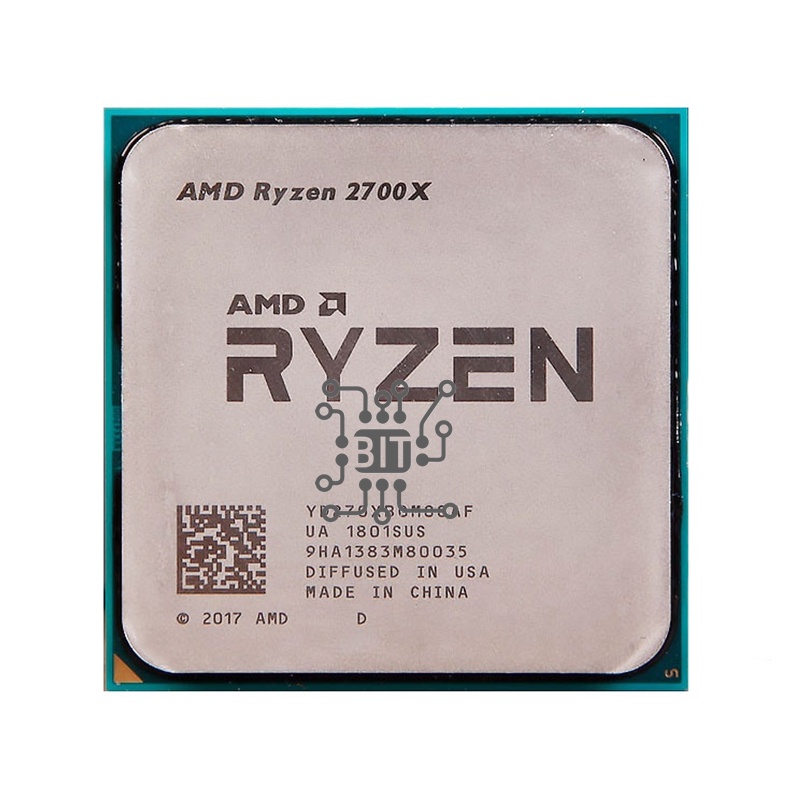 ซ็อกเก็ต AMD Ryzen 7 2700X R7 2700X 3.7 GHz Eight-Core Sixteen-Thread ...