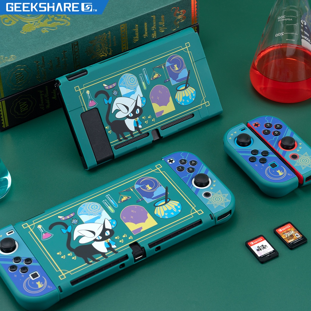 Geekshare Alchemy Cat เคสป้องกัน แบบแข็ง สําหรับ Nintendo Switch และ Switch OLED | Shopee Thailand