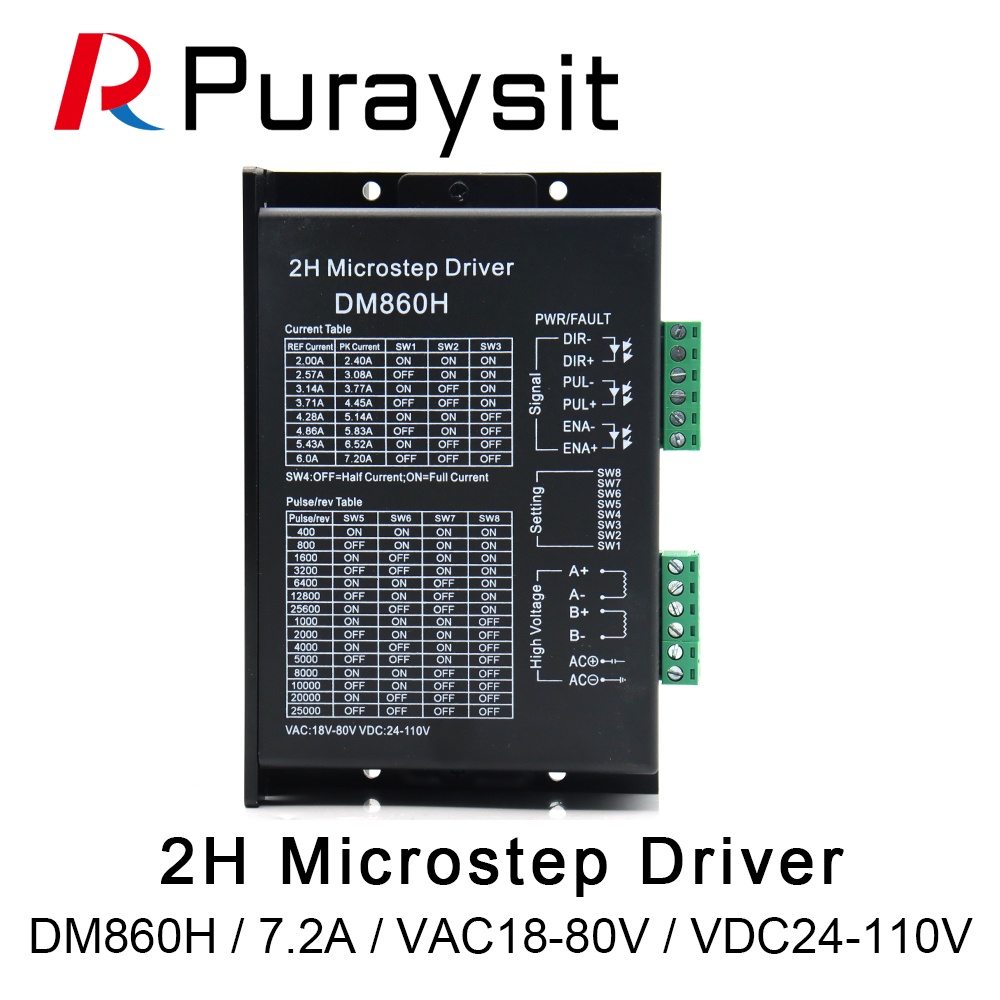 Puraysit Puraysit DM860H Digital Stepper Drive เครื่องแกะสลักไดรฟ์ความ ...