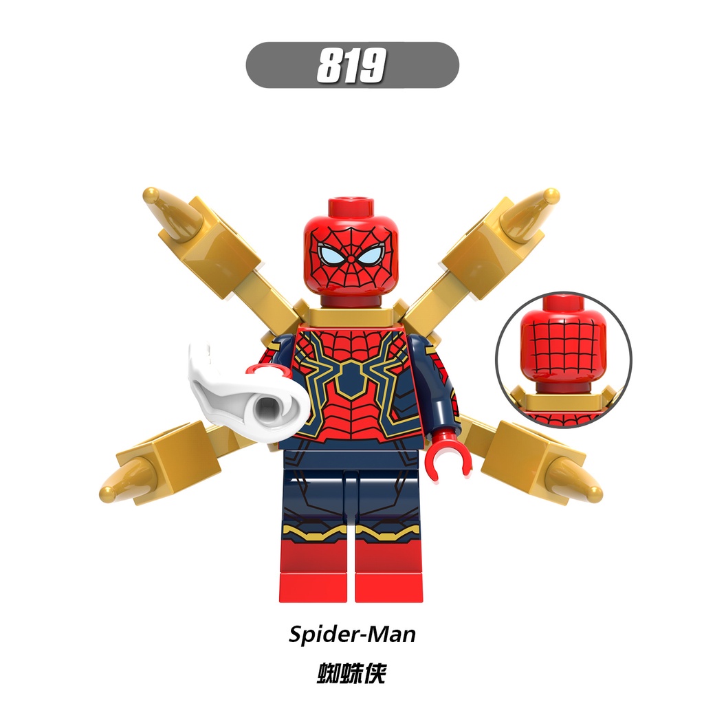 ฟิกเกอร์ Marvel The Avengers Spider-Man Thor Iron Man Thanos ขนาดเล็ก ...