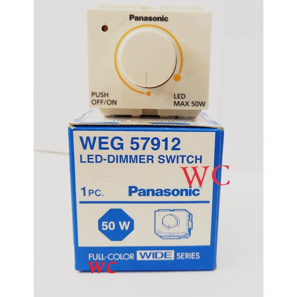 PANASONIC สวิทซ์หรี่ไฟ พานาโซนิค LED DIMMER SWITCH 50W WEG57912 FULL ...
