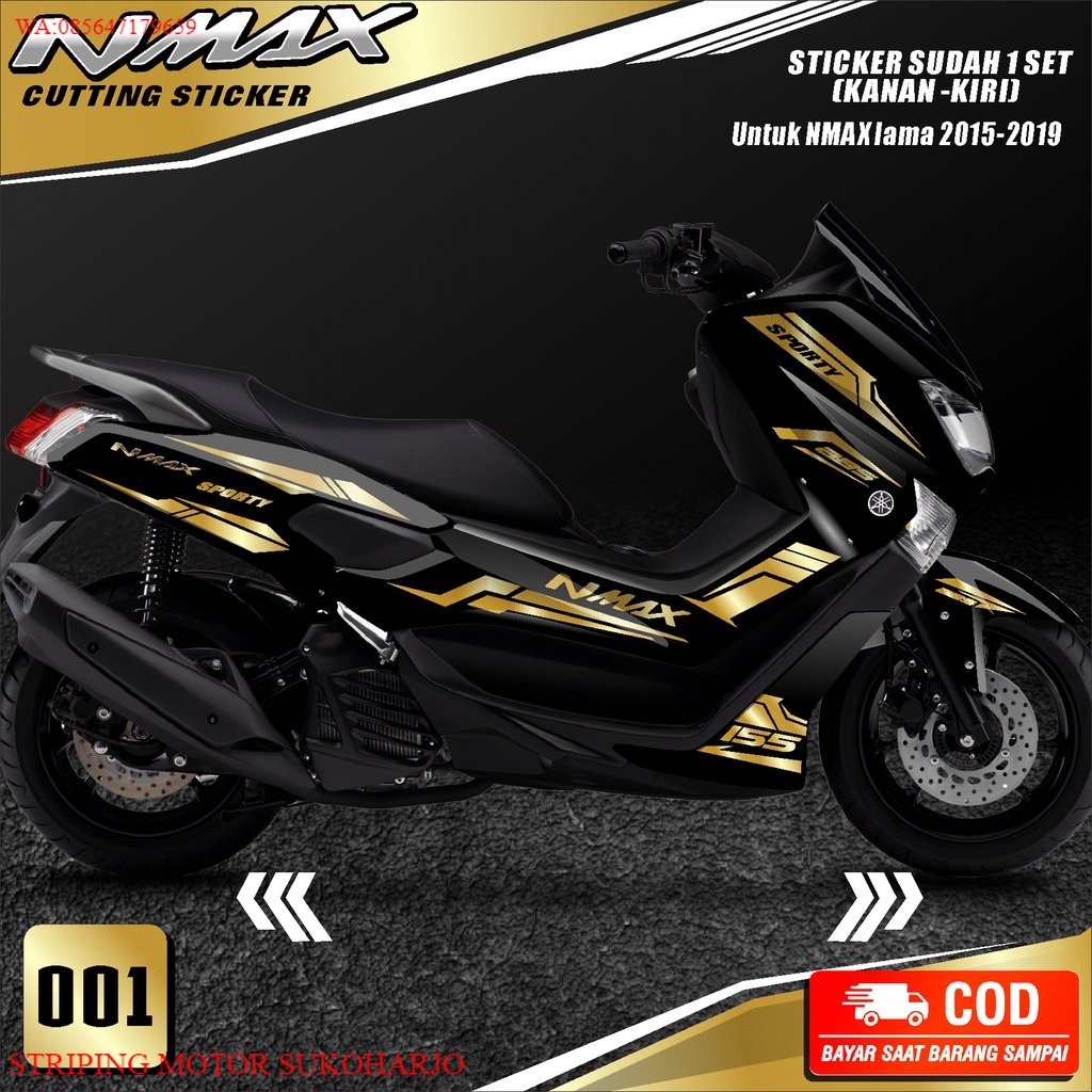 (PREMIUM) สติ๊กเกอร์ตัด Nmax Old 2015-2019 - สติ๊กเกอร์แถบมอเตอร์ไซค์ ...