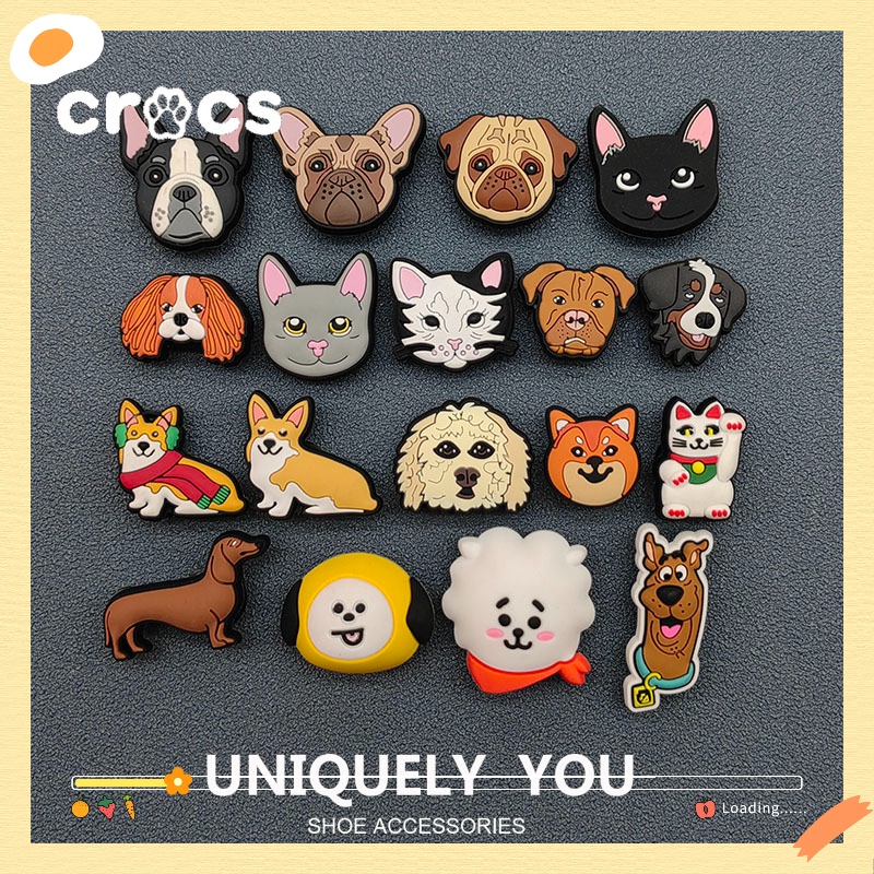 ใหม่ jibbitz Charms รองเท้าแตะ (คุณภาพสูง) jibbitz Set Microcs jibbitz ...