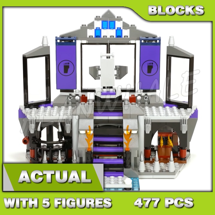 477pcs เต่านินจาวัยรุ่น TMNT Shredder Lair Rescue Flying Vehicle 10264 ...