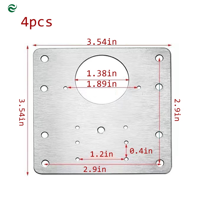 4 pieces of hinge repair bracket, cabinet hinge repair plate, kitchen ...