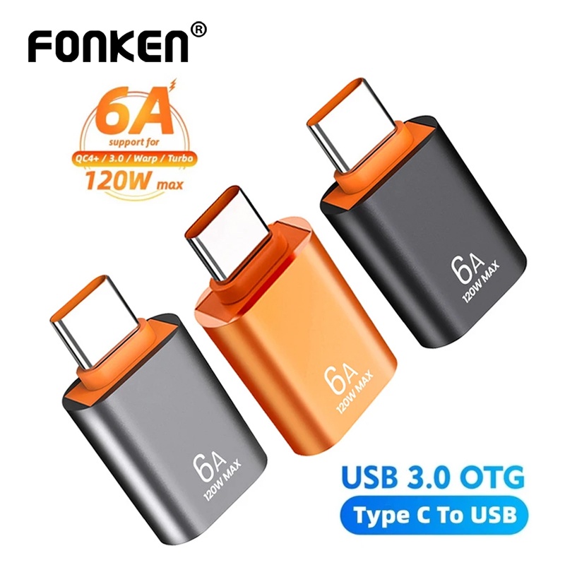 Fonken อะแดปเตอร์แปลงข้อมูล 6A Type C เป็น USB OTG Type C ตัวเมีย เป็น ... Fonken อะแดปเตอร์แปลงข้อมูล 6A Type C เป็น USB OTG Type C ตัวเมีย เป็น ...