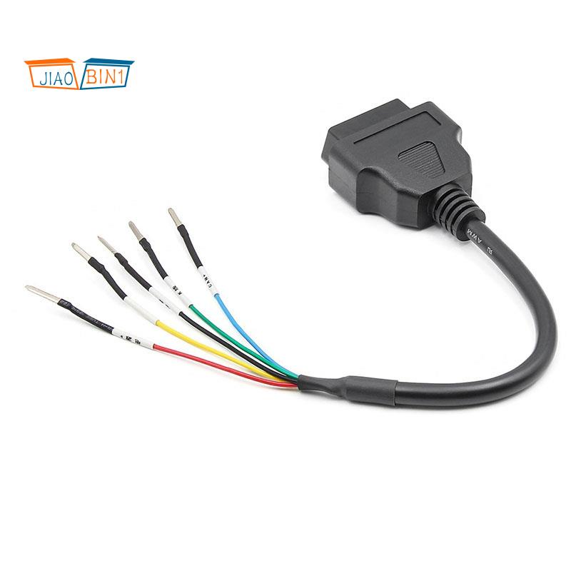 16 Pin OBD OBD2 Female K Line CAN Line Jumper Tester Connector Car ...
