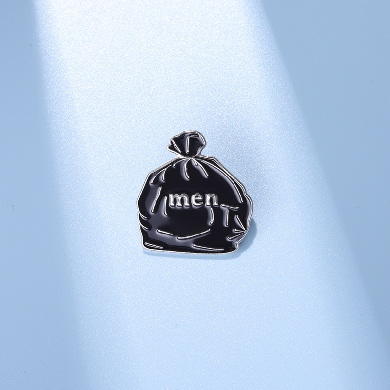 Creative Garbage Enamel Pins Funny Men Garbage Lapel Brooches Badge ...