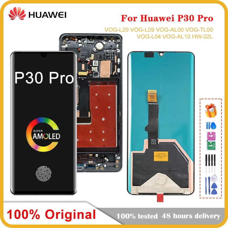 อะไหล่หน้าจอสัมผัส LCD OLED 6.47 นิ้ว สําหรับ Huawei P30 Pro VOG-L29 ...