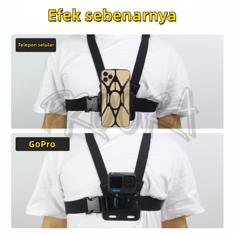 คลิปสายคล้องหน้าอก สำหรับ Camera GoPro Hero Chest Mount Strap สายรัด ...