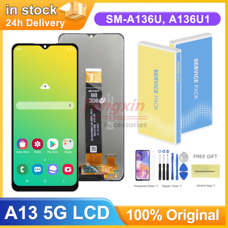 SAMSUNG 6.5 A13 5GจอแสดงผลLcdสําหรับSamsung Galaxy A13 5G A136 A136B ...