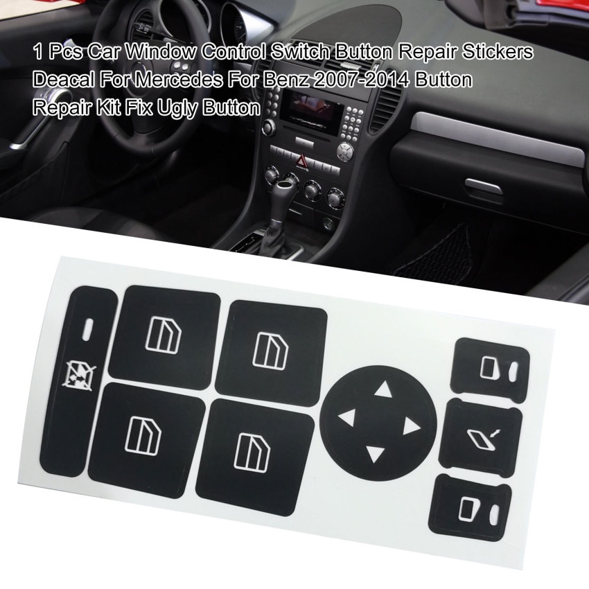 สติกเกอร์ปุ่มกดควบคุมหน้าต่างรถยนต์ สําหรับ Mercedes For Benz 2007-2014 ...
