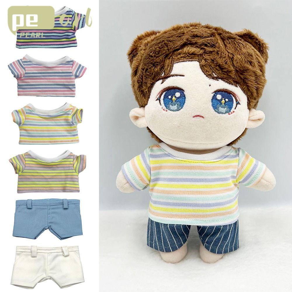 PEARLTH 10cm/15cm Doll Clothes Doll Suit Idol Doll Outfit Cotton Stuffed Dolls Doll T-shirt ...