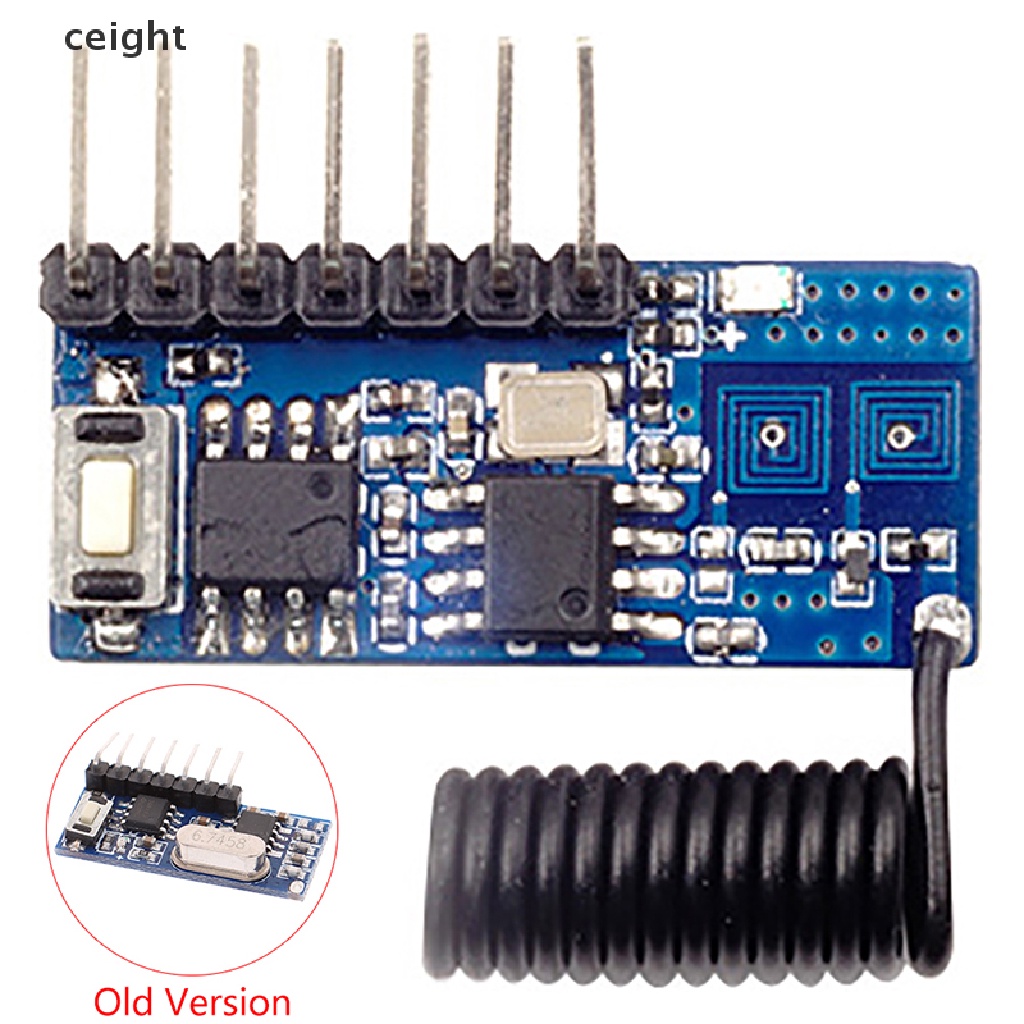 [ceight] 1Pc 433mhz rf receiver learning code decoder module 4 channel for 1527 encoding TH ...