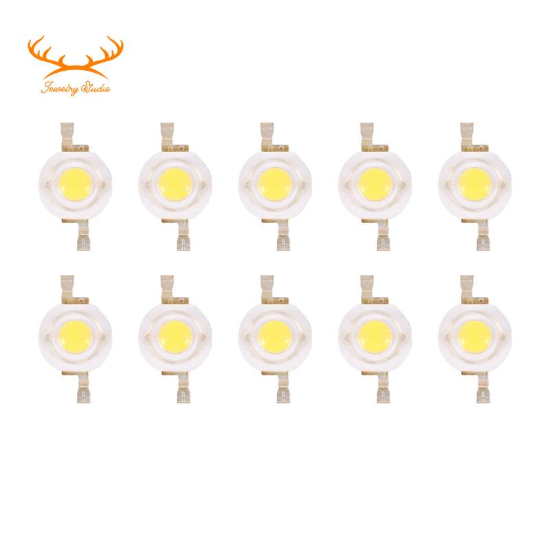 10 Pieces High Power 2 Pin 3W Warm White LED Bead Emitters 100-110Lm ...
