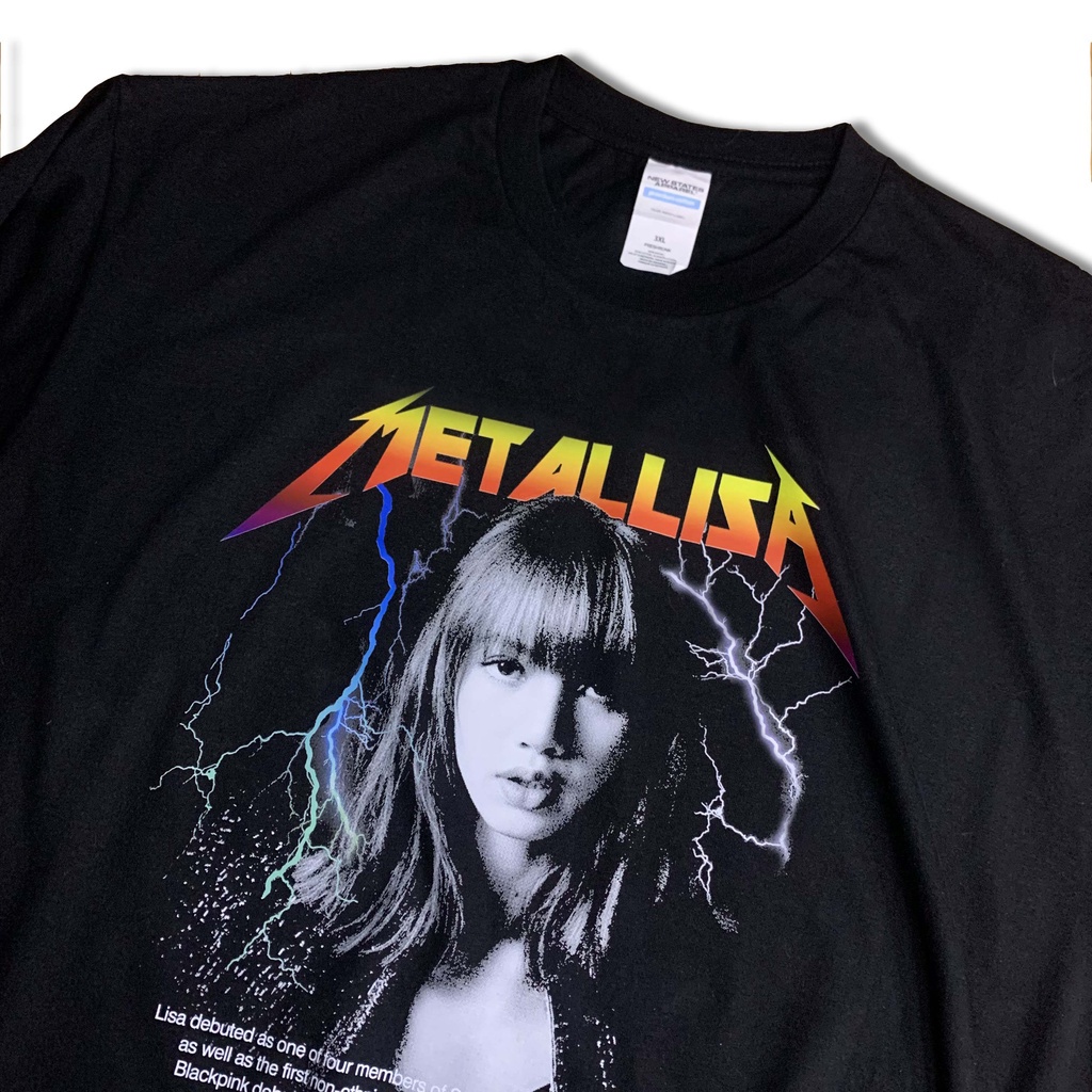 เสื้อยืด พิมพ์ลาย Metallisa BAND METALLICA X LALA LISA | เสื้อยืด พิมพ์ ...