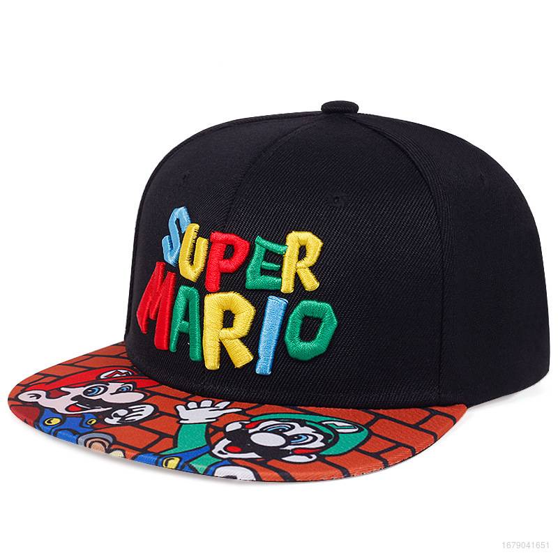 NS3 Super Mario Bros Hat Mario Luigi Cap Cosplay Sport Wear Rainbow Hat ...