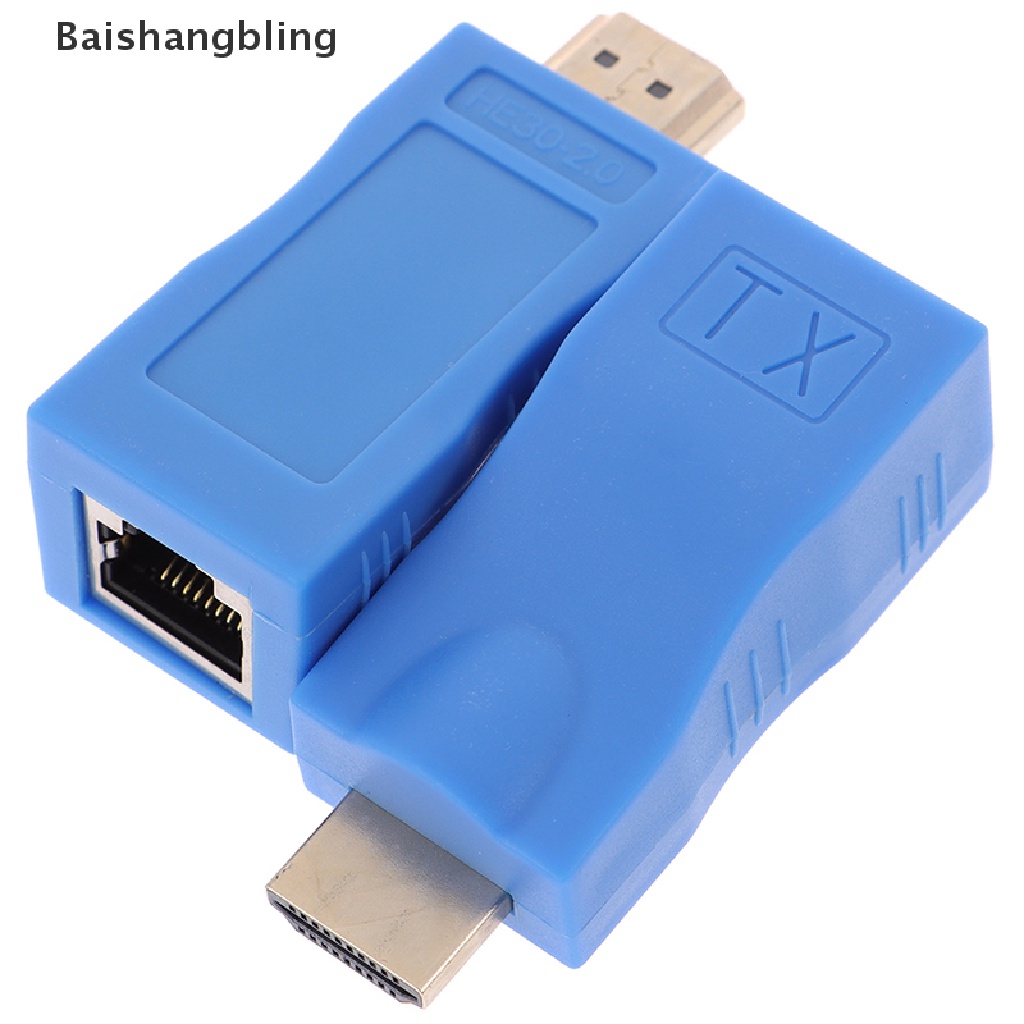 BSBL 2pcs 1080P HDMI Extender to RJ45 Over Cat 6 Network LAN Ethernet ...