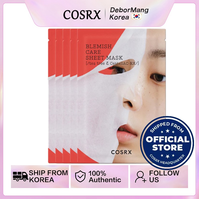 [COSRX] [10 Masks] AC Collection Blemish Care Sheet Mask | Shopee Thailand