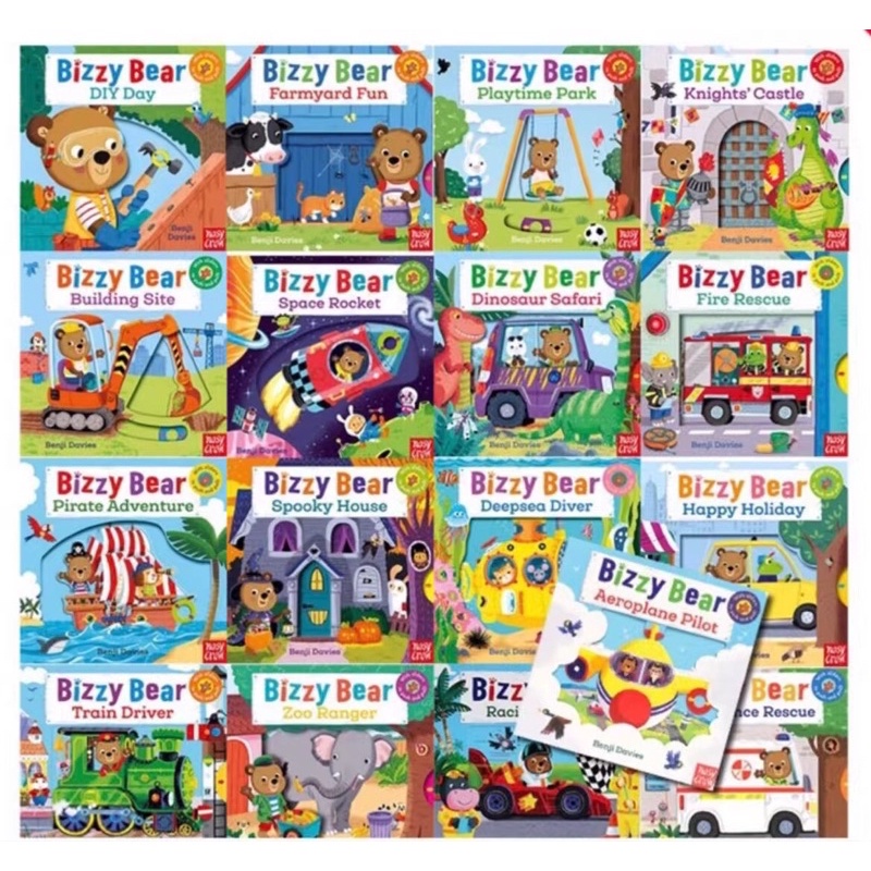 🔥พร้อมส่ง🐻 Bizzy Bear Boardbook หนังสือเด็ก ภาษาอังกฤษ หนังสือนิทาน ...
