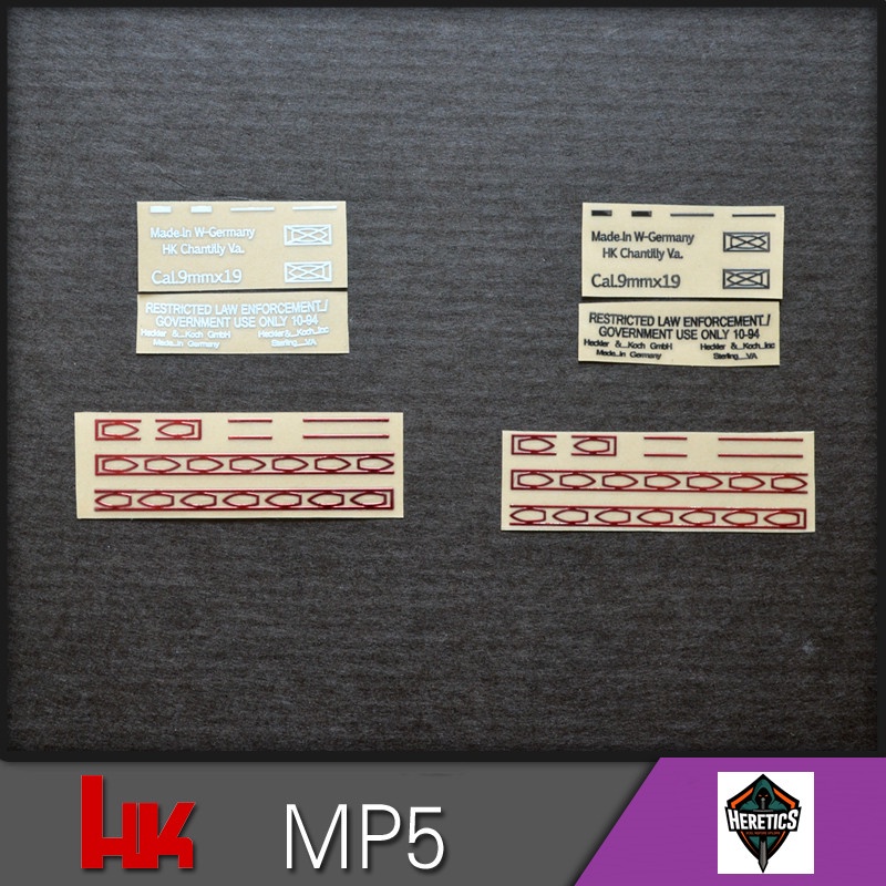 Hk MP5 HQ สติกเกอร์โลหะ อุตสาหกรรม สติกเกอร์สะท้อนแสง ตัวรับสัญญาณ สติก ...